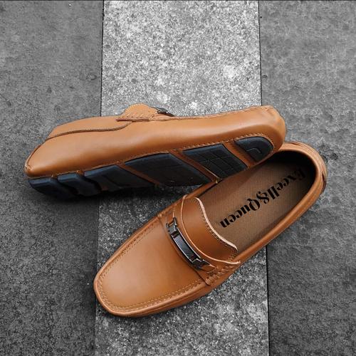 Promo sepatu loafer pria EXCEL&QUEEN kasual 100% kulit sapi asli ...