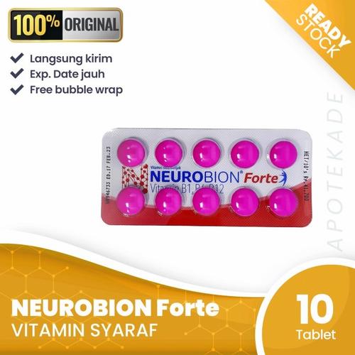 Jual NEUROBION FORTE STRIP 10 TABLET VITAMIN SARAF KEBAS KESEMUTAN ...