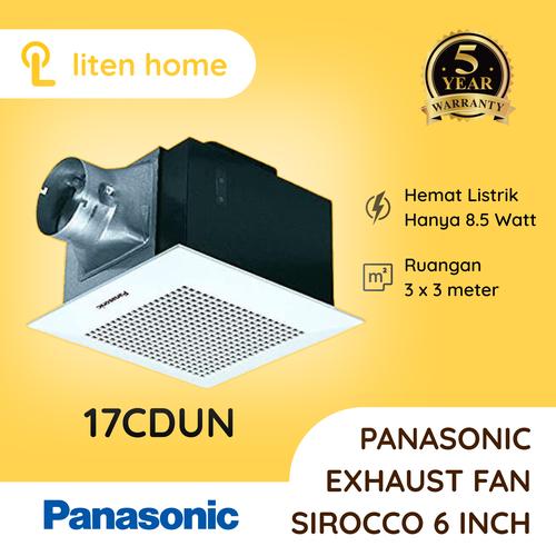 Jual Ceiling Exhaust Fan Plafon Cerobong Sirocco 6" Panasonic FV 17CDUN ...