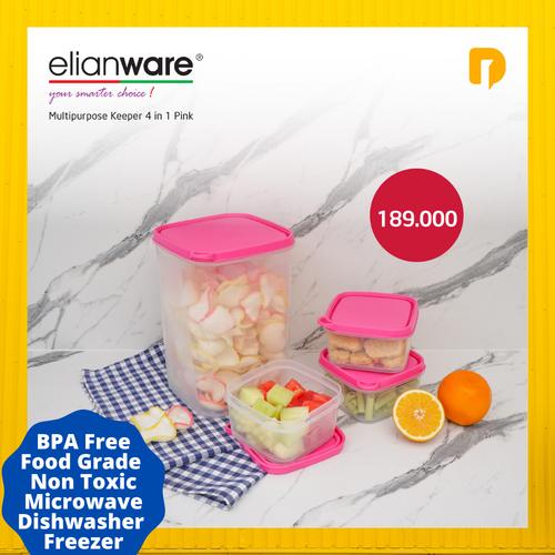 Jual Toples Makanan Tupperware - Azalea Container Square 5 Set - Blue ...