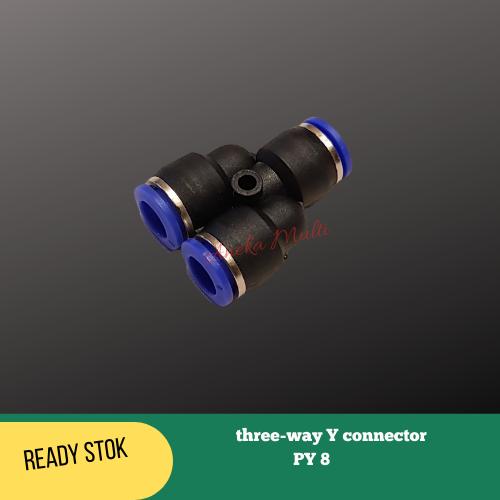 Jual KONEKTOR FITTING SLIP LOCK three way model Y 8 mm PNEUMATIC PY8 ...