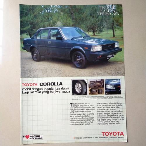 Jual Iklan jadul Mobil Toyota Corolla - original dari majalah lama 1983 ...