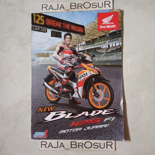 Jual Poster brosur katalog Honda New Blade 125 FI Repsol Marc Marquez ...