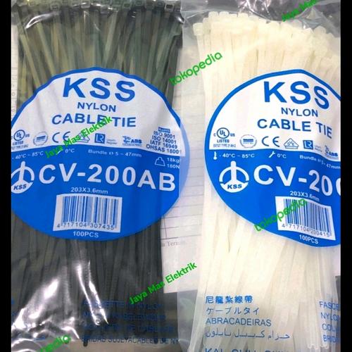 Jual Kabel Ties Cable Tis 1Pak Isi 100 KSS 10cm 15cm 20cm 30cm High ...
