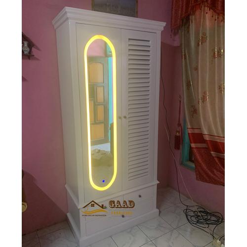 Jual almari minimalis 2 pintu kaca LED - Kab. Jepara - GAAD_Furniture ...