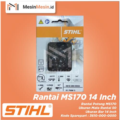 Jual Rantai Chain Saw STIHL MS-170 14 Inch ORIGINAL - Jakarta Barat - mesinmesinid | Tokopedia