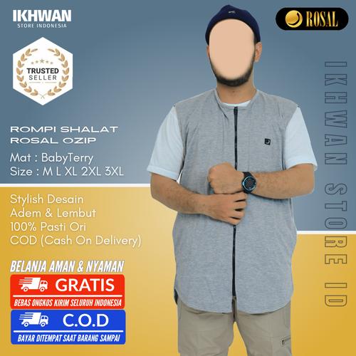 Jual Rompi Sholat Shalat Pria ROSAL OZIP Baju outer Koko kurta Dewasa ...