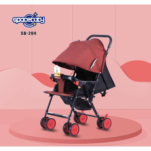 Jual Space Baby Stroller SB 204 Kereta Dorong Bayi - Merah, BUBBLE WRAP ...