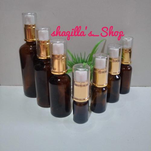 Jual Botol kaca amber pump treatment 5ml-100ml - 20ml - Kota Tangerang ...