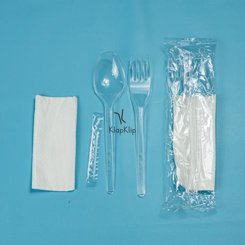 Jual Sendok Set Makan Plastik (Sendok, Garpu, Tusuk Gigi, Tisu) isi ...