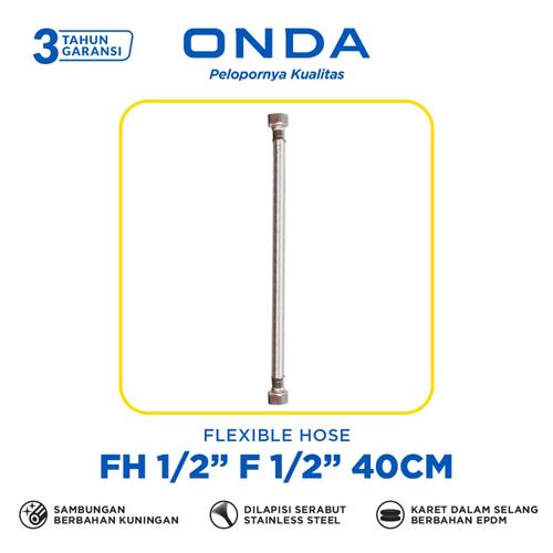 Jual Selang flexible/ flexible hose onda f1/2"Inch x 40 CM - Kab ...