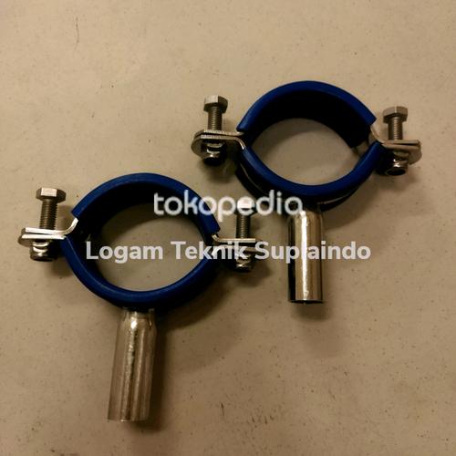 Jual Clamp Pipa Holder SS 304 Uk 2 1/2 Inch / Pipe Hanger Sanitary SS ...