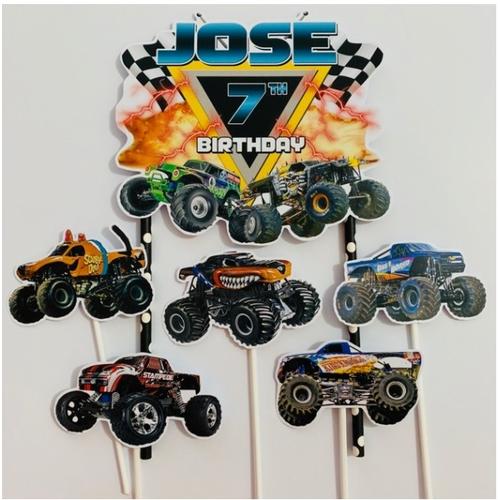 Jual Topper Cake Tusukan Hiasan Kue Ulang Tahun - Monsters Jam Mobil ...