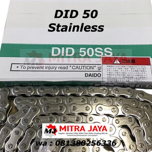 Jual RANTAI STAINLESS RS 50 - 1 JEPANG DID ROLLER CHAIN SINGLE SS SUS ...
