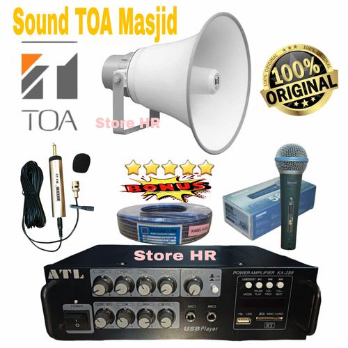 Jual Sound System Paket Speaker toa masjid ampli USB bluetooth ...