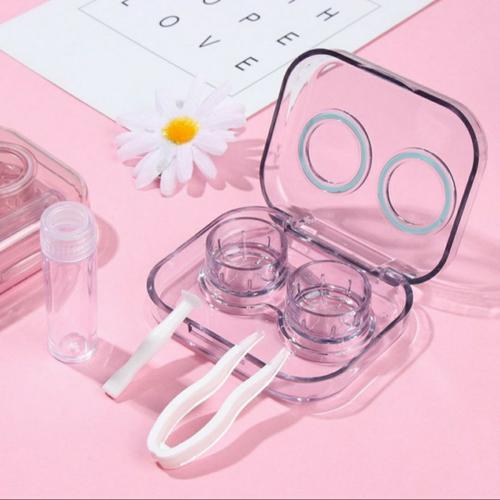 Jual TEMPAT SOFTLENS MINI TRANSPARAN Contact Lens Eye Pencuci Soflens ...