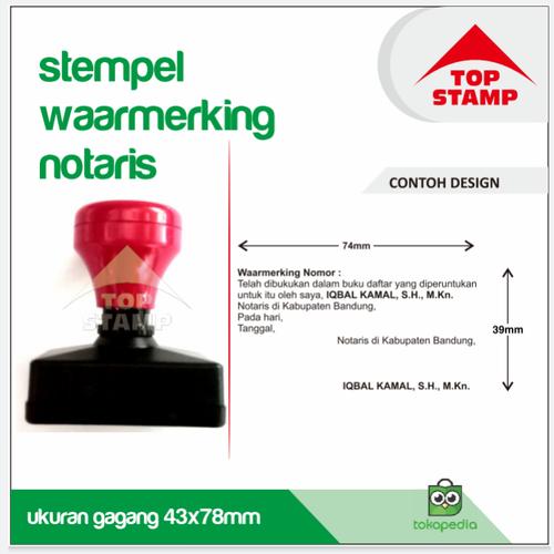 Jual STEMPEL WAARMERKING - Kota Bandung - TOP_Stamp | Tokopedia