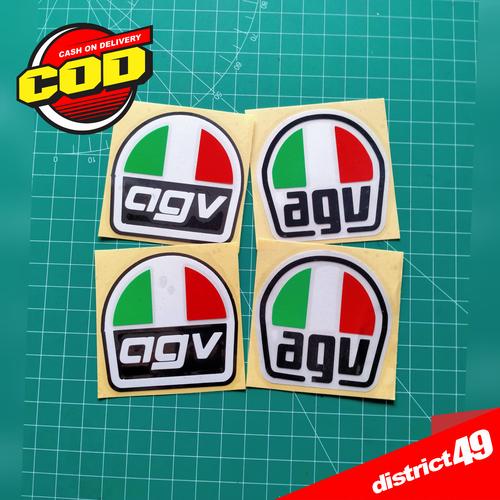 Jual Cutting sticker AGV Helmet Stiker helm AGV Stiker Helm Racing ...