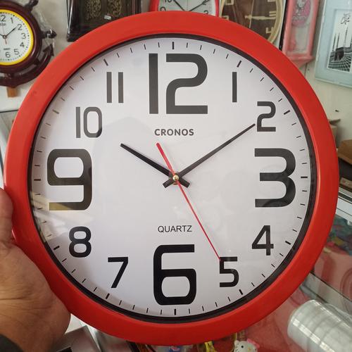 Jual Jam Dinding Cronos Ukuran Bulat 32Cm Mesin Sweep Dan Quartz - Biru ...