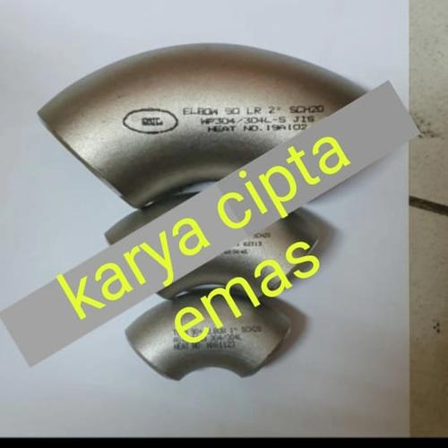 Jual Elbow las Stainless Steel 304 SCH 20 3"inch SUS 304 - Jakarta ...