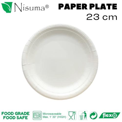 Jual PAPER PLATE 23 CM - 100 pcs / PIRING KERTAS 23 cm (Piring Besar ...
