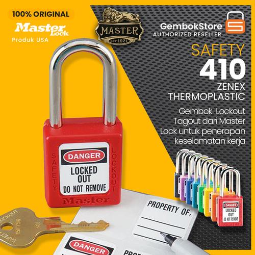 Jual Gembok MASTERLOCK Safety Loto 410 Lockout Tagout SEMUA WARNA ...