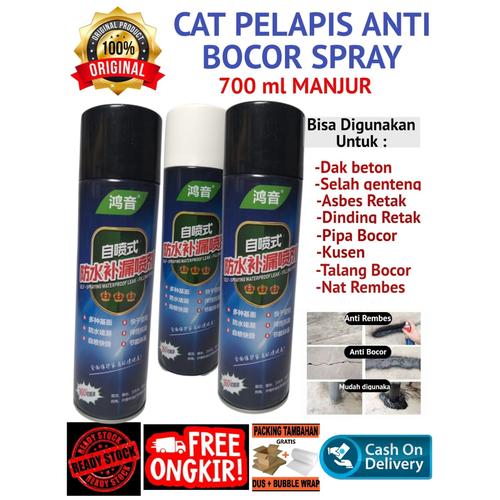 Jual Cat Pelapis Anti Bocor Semprot Bisa Pipa Air Besi Atap Dan Tembok ...