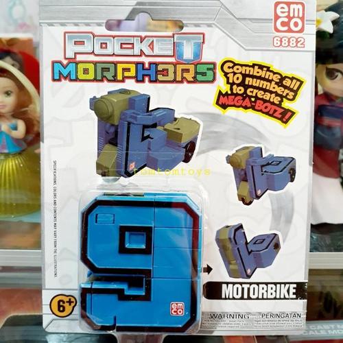 Jual NEW ORI EMCO POCKET MORPHERS NUMBERS ROBOT ANGKA MEGABOTZ MAINAN ...