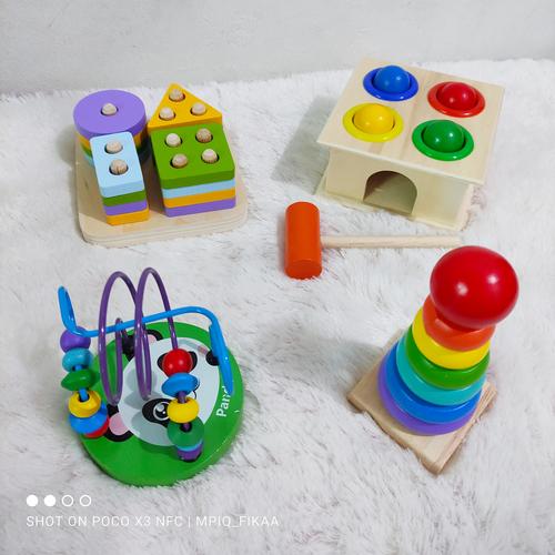 Jual Mainan Sensori dan Motorik Bayi / Mainan Edukasi Montessori Balita ...