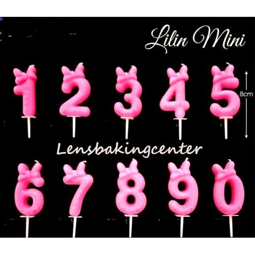 Jual Lilin Ulang Tahun / Happy Birthday Angka Warna Pink /Merah Muda ...