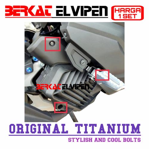 Jual Baut Titanium Cover Radiator Standar Honda PCX 160 dan Vario 160 ...