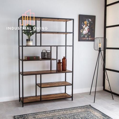 Jual rak industrial kayu jati rak industrial jati minimalis rak ...