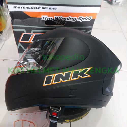 Jual HELM INK CL MAX ORIGINAL SOLID POLOS BLACK DOFF HITAM DOP FULL ...