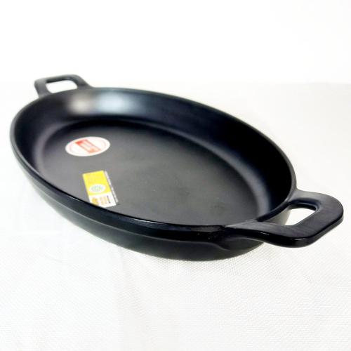 Jual Piring Saji model Oval Gagang Kuping Hitam Golden Dragon - 10 inch ...
