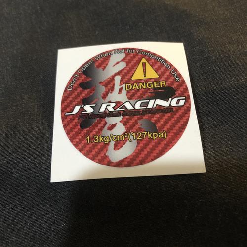 Jual Stiker sticker js racing jsracing radiator cap honda jazz gk5 brio ...