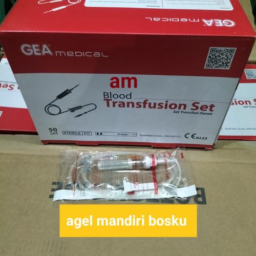 Jual BLOOD TRANSFUSION SET GEA/ BLOOD SET GEA/SELANG TRANSFUSI DARAH ...