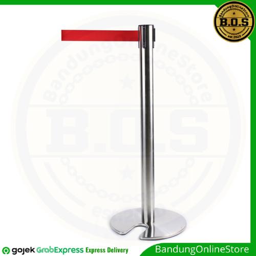 Jual Tiang Antrian Tali Merah Krisbow 3 Mtr Tiang Pembatas Antrian ...