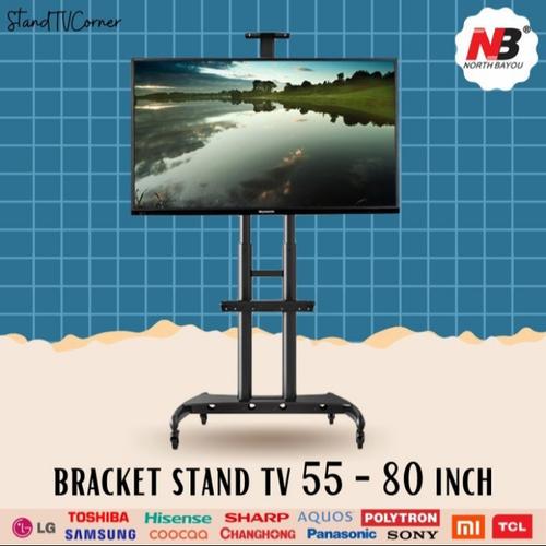 Jual Bracket TV Standing 50 55 60 65 70 75 80 Inch North Bayou NB AVA ...