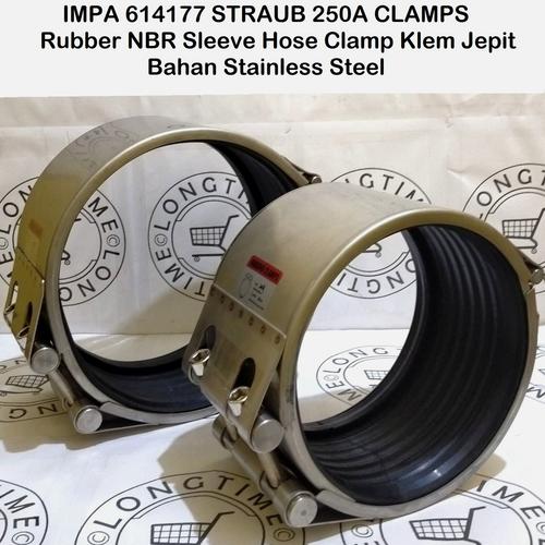 Jual IMPA 614177 STRAUB 250A CLAMPS Rubber EPDM Sleeve Hose Clamp Klem ...