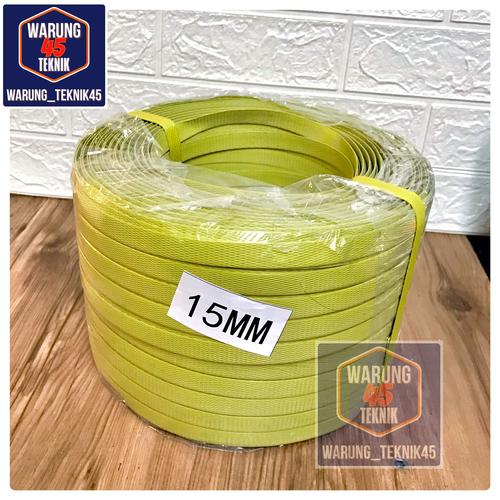 Jual TALI STRAPING STRAPPING BAND PLASTIK KUNING 15MM MANUAL HEAVY DUTY ...