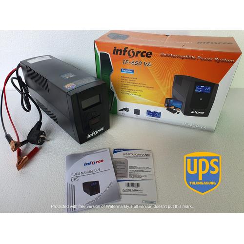Jual UPS Modifikasi Eksternal Baterai 12V Inforce 650VA BARU - Kab ...
