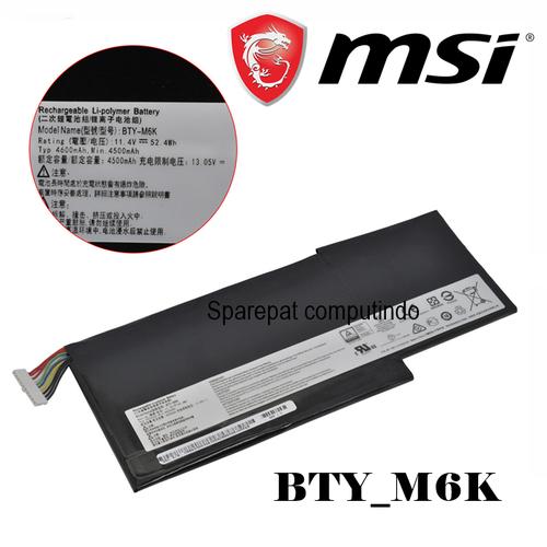 Jual Battery Baterai MSI GF63 9rcx MSI GF63 Thin 9RCX BTY-M6K - Jakarta Pusat - Sparepart ...