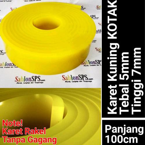 Jual KARET RAKEL PAPAK KUNING 7x50 P. 1 METER - Jakarta Utara ...