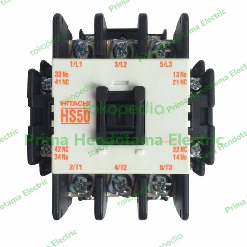 Jual Contactor Hitachi HS-50 220V (Tipe Baru)|Kontaktor Hitachi HS50 H ...