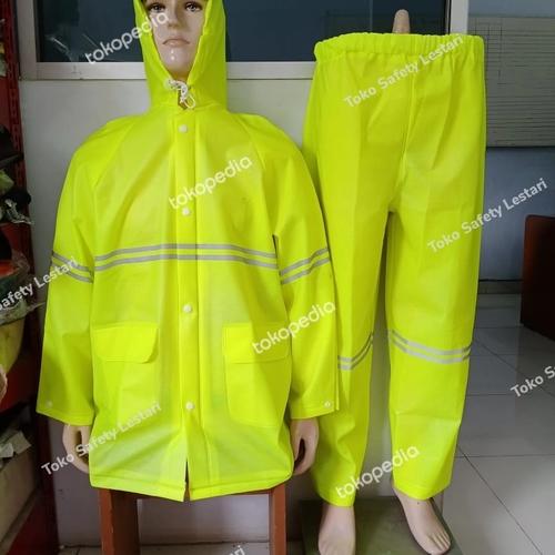 Jual JAS HUJAN/RAINCOAT PVC ANTI TEMBUS AIR HIJAU STABILO - M - Jakarta ...