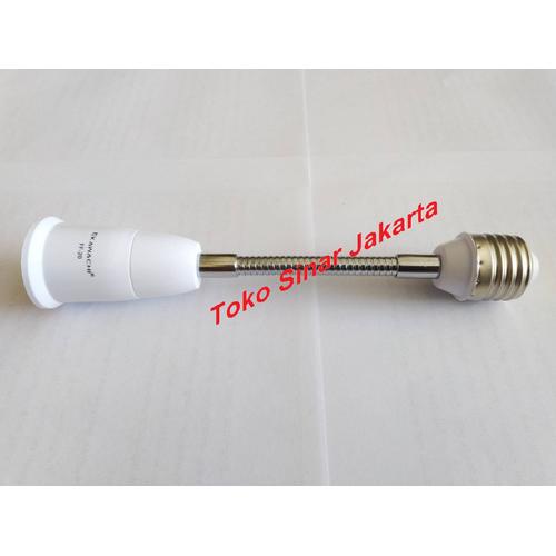 Jual Fitting Lampu E27 Panjang Fleksibel Flexible Sambungan Extension ...