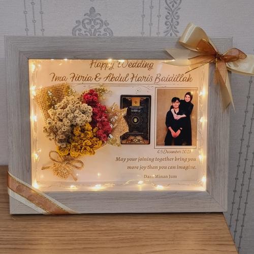 Jual Frame Lampu Emas 24k / Light Gold Frame Custom - Light Frame 3D ...