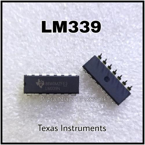 Jual ic LM339N Dip 14 Pin Comparator LM339 KIA339 - Merk Texas - Kota ...