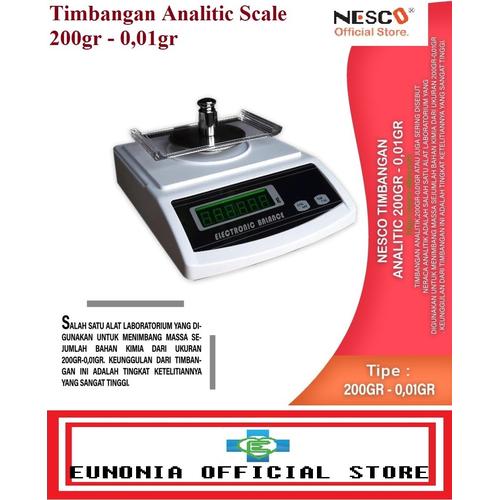 Jual Timbangan Laboratorium analitik,200gr-0,01gr/ timbangan bahan ...