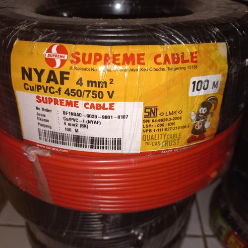 Jual kabel nyaf 4mm supreme ,meteran - Kuning Hijau - Kota Tangerang - SURYADI LISTRIK 31 ...
